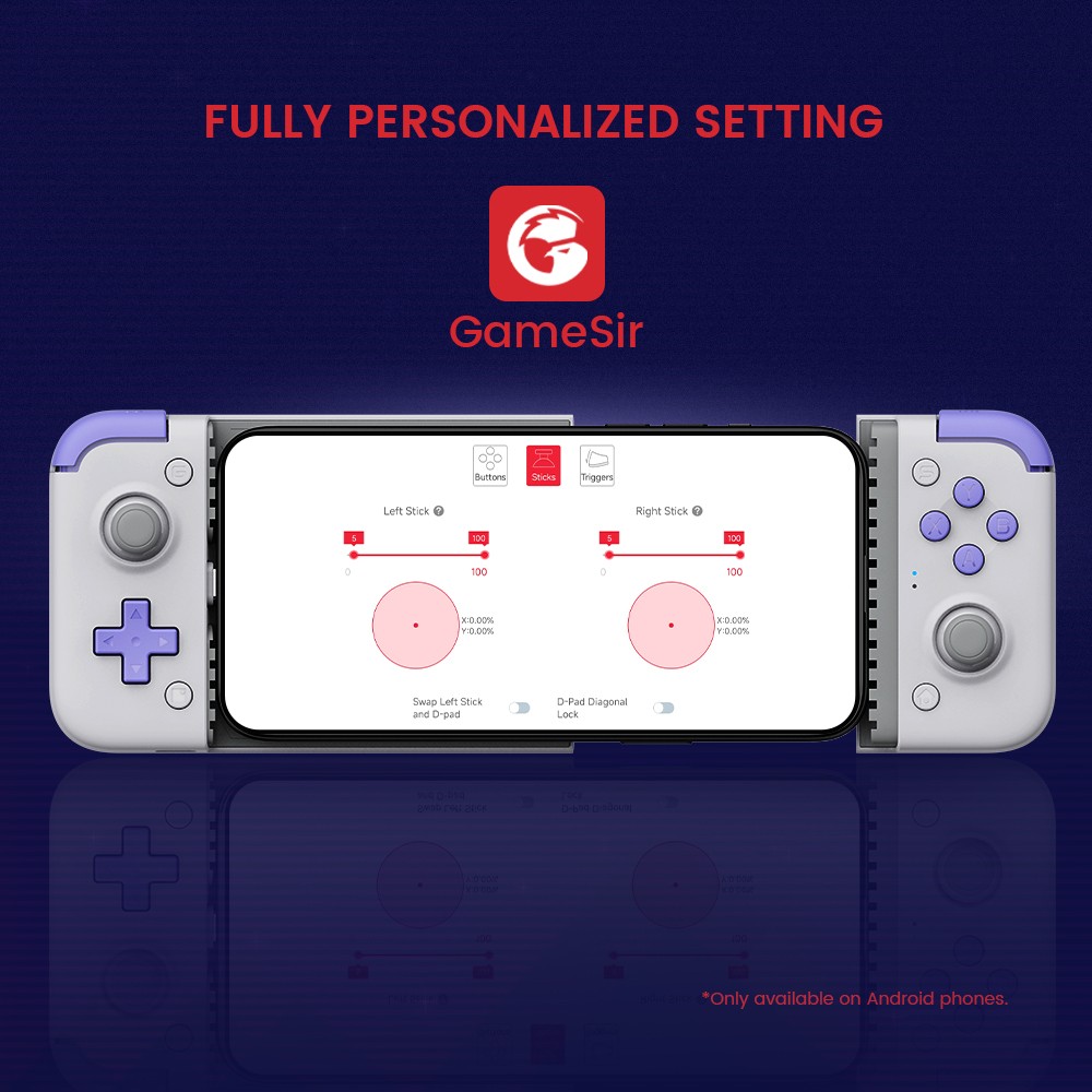 GameSir X2s Type-C Mobile Phone Gaming Controller - Purple