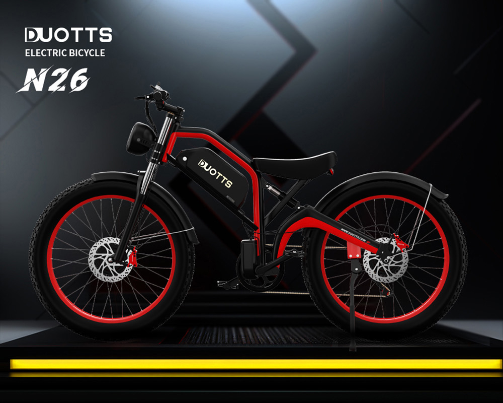 DUOTTS N26 Electric Bike 750W*2 Motors - Black | Europe