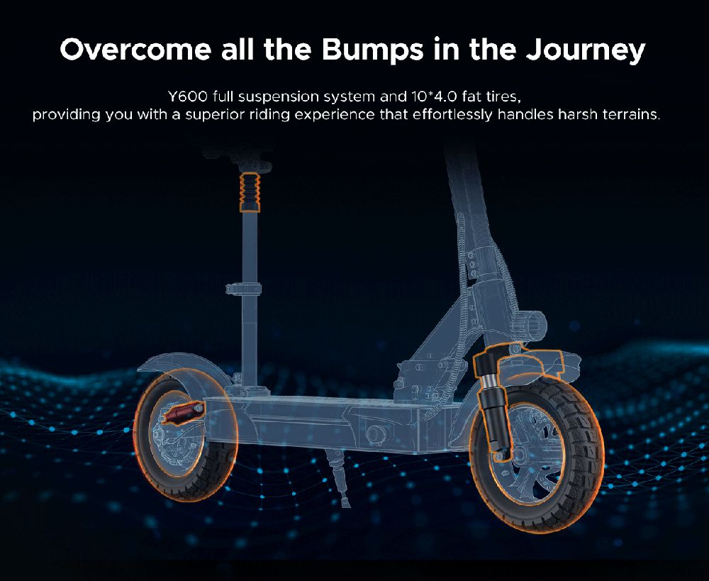 ENGWE Y600 Electric Scooter with Seat