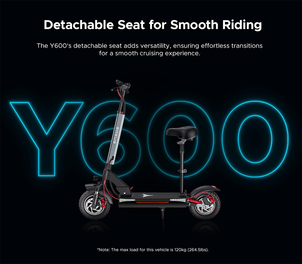 ENGWE Y600 Electric Scooter with Seat