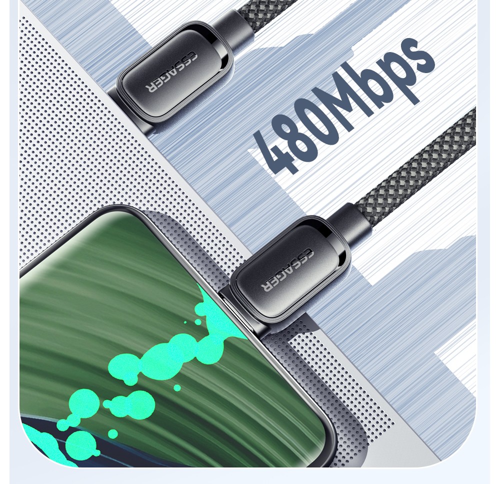 ESSAGER 100W USB-A to USB-C Charging Cable