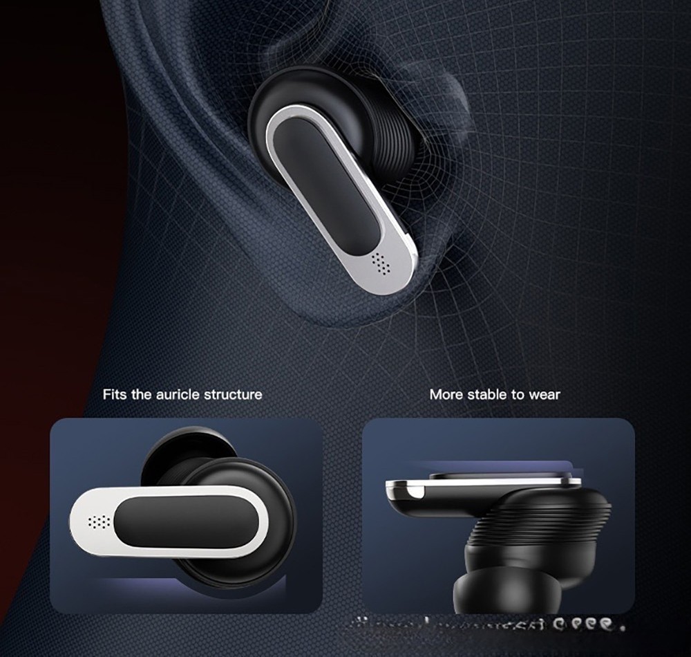 Smart Touchscreen Bluetooth Earbuds Black