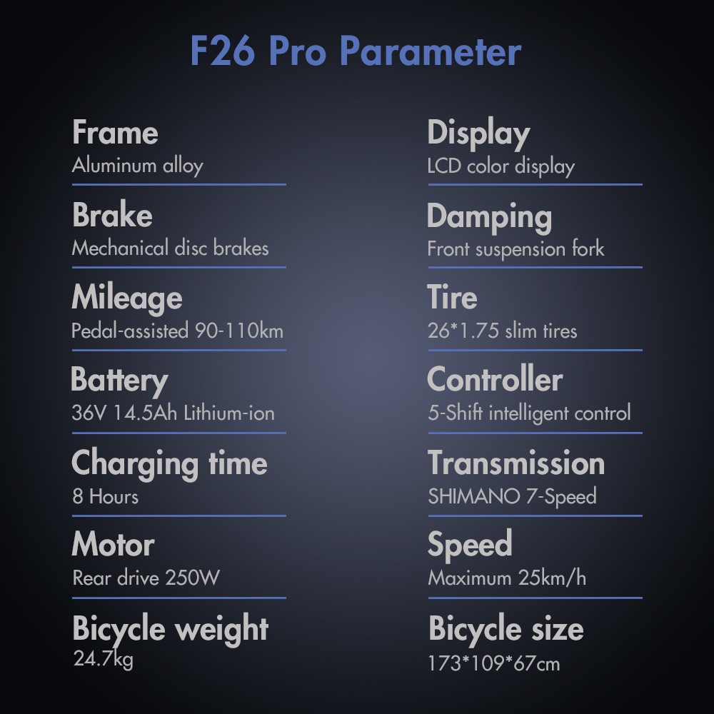 Fafrees F26 Pro 26'' Step-through City E-Bike Golden