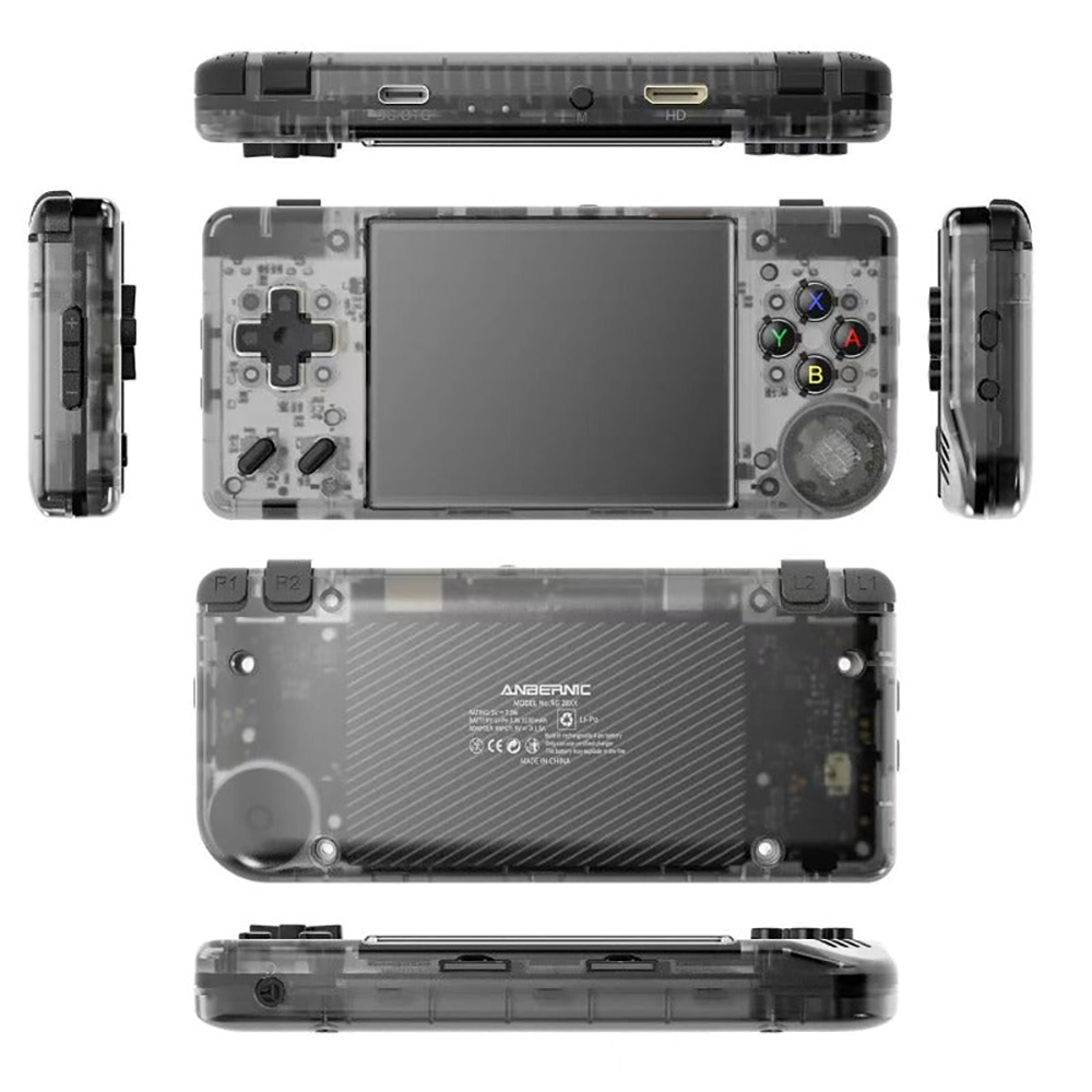ANBERNIC RG28XX Handheld Gaming Console 32GB +128GB with 10000 Games Black
