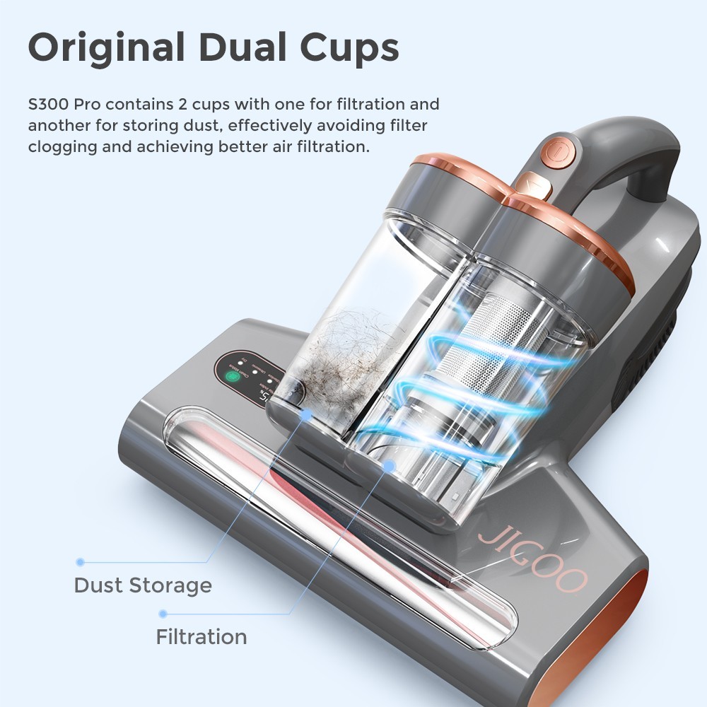 Refurbished JIGOO S300 Pro Dual-Cup Smart Mite Cleaner | Poland