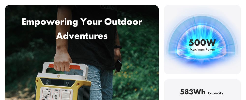 Shell 500W 583Wh Portable Power Station