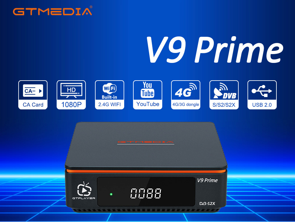 GTMEDIA V9 Prime Satellite Receiver US Plug