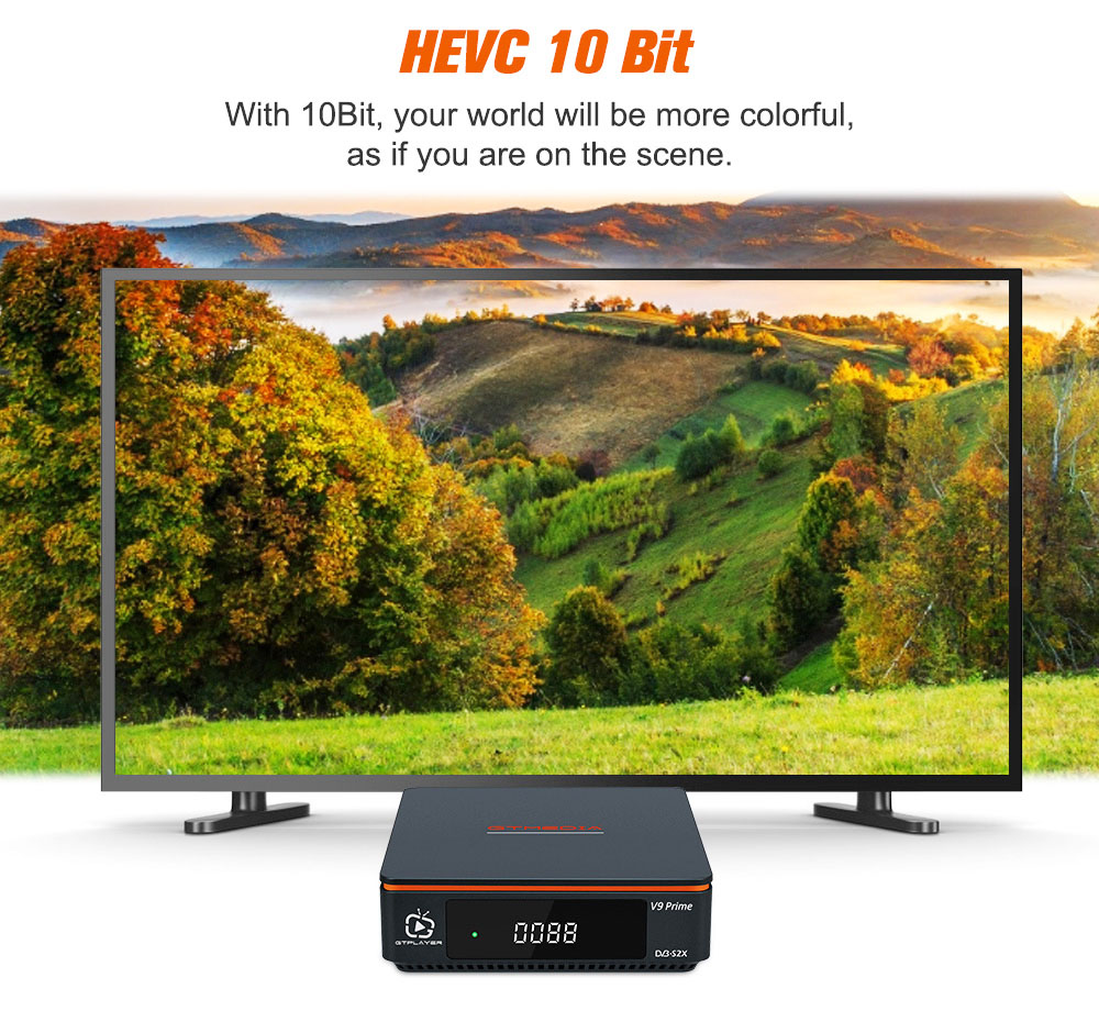 GTMEDIA V9 Prime Satellite Receiver US Plug