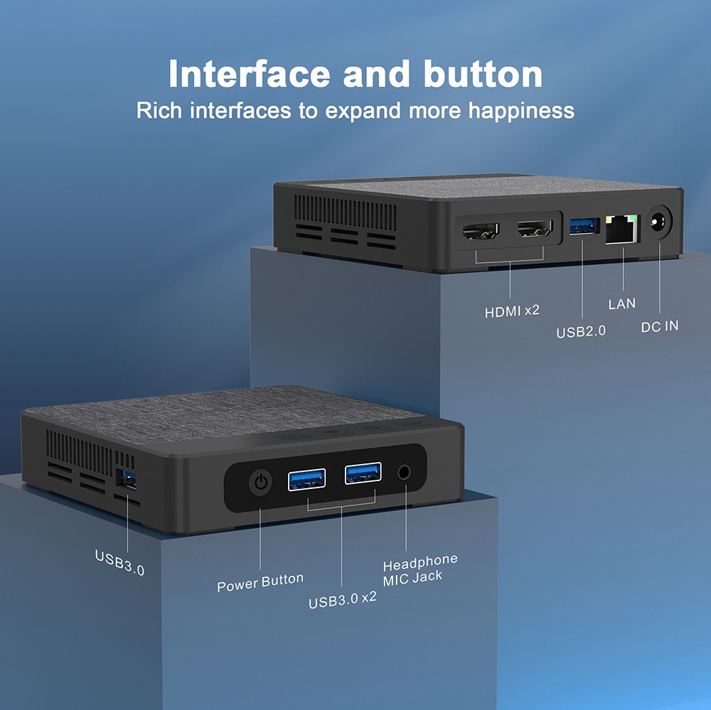 GXMO N4 Mini PC 6+64GB EU Plug