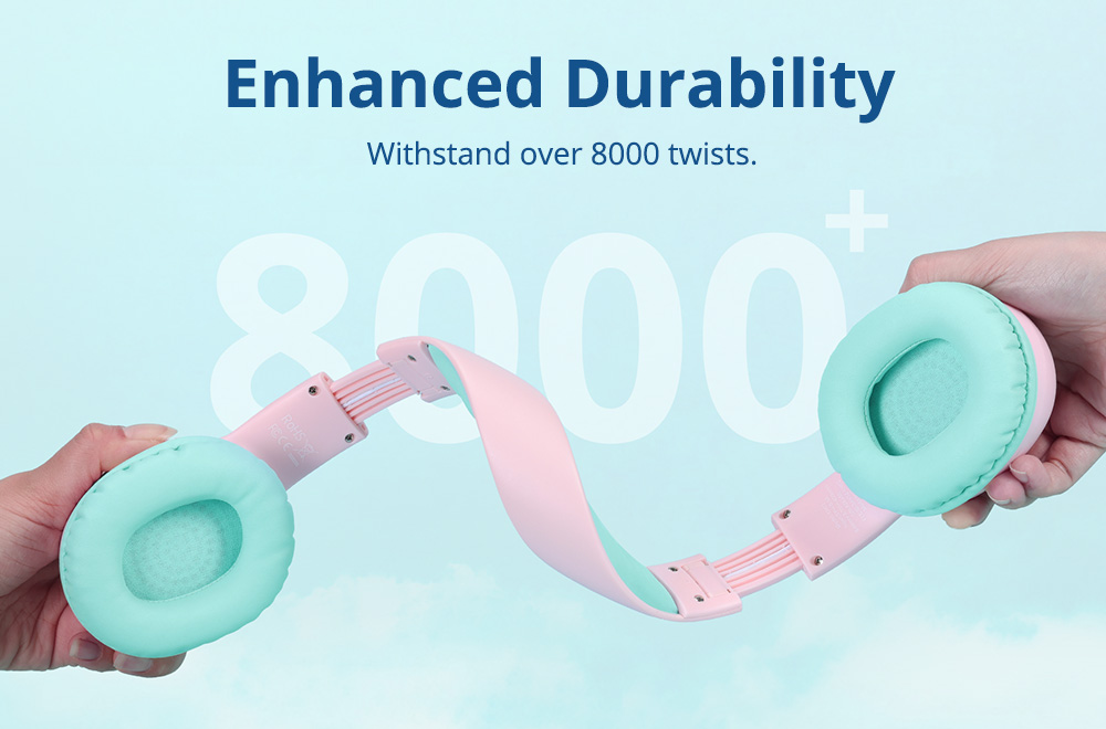 Tronsmart KH02 Wireless Kids Headphones Pink