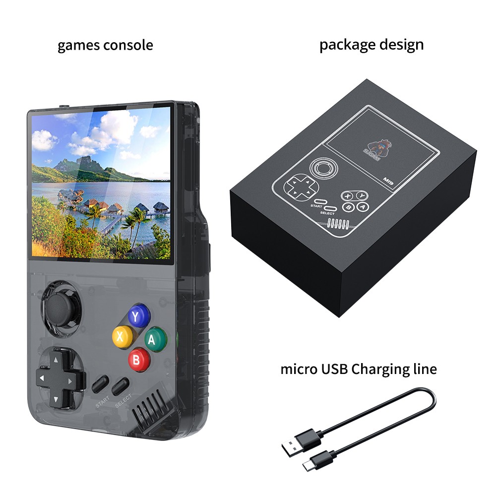 M19 Handheld Game Console 64GB TF Card Purple