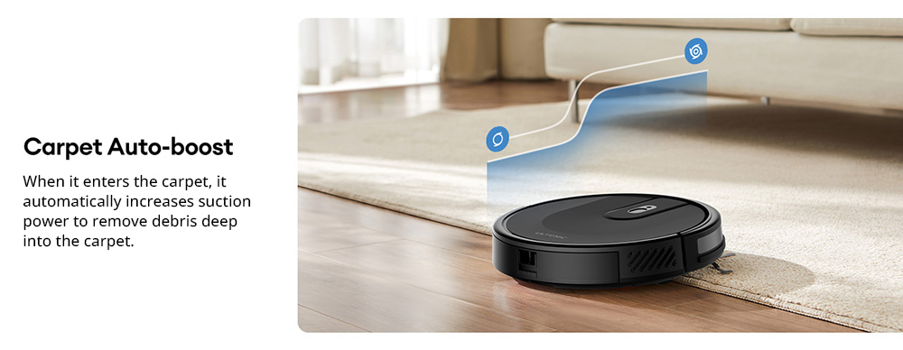 Ultenic D5 Robot Vacuum Cleaner Black