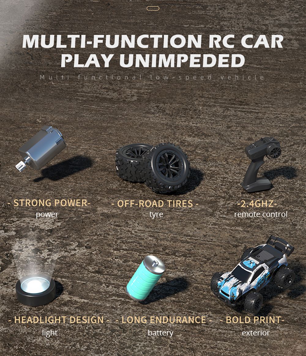 ZLL SG318 Pro 1/20 2.4G 4WD Brushed RC Car 3 Batteries