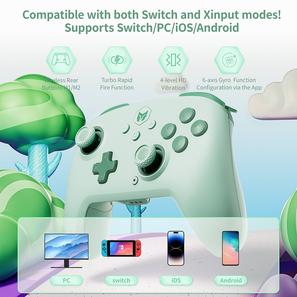 BIGBIG WON CHOCO Wireless Game Controller Green