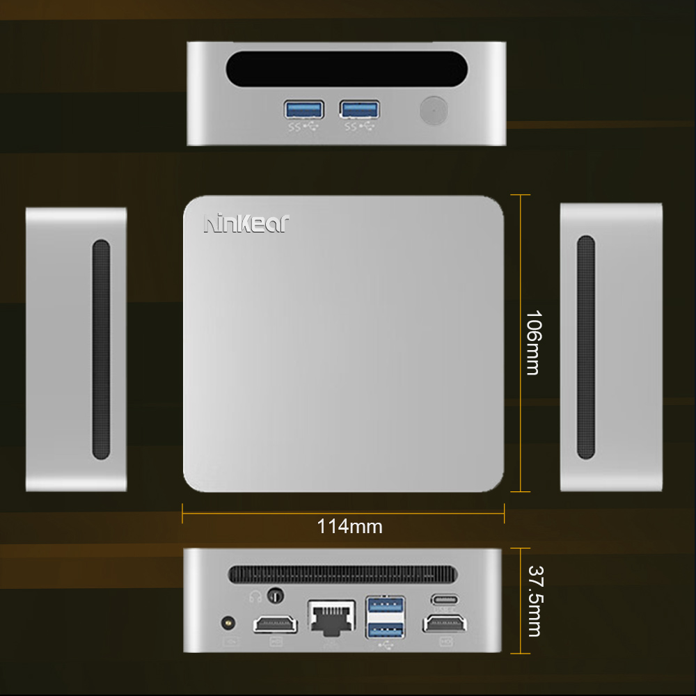 Ninkear N4 Mini PC AMD Ryzen 7 4800U 16+512GB