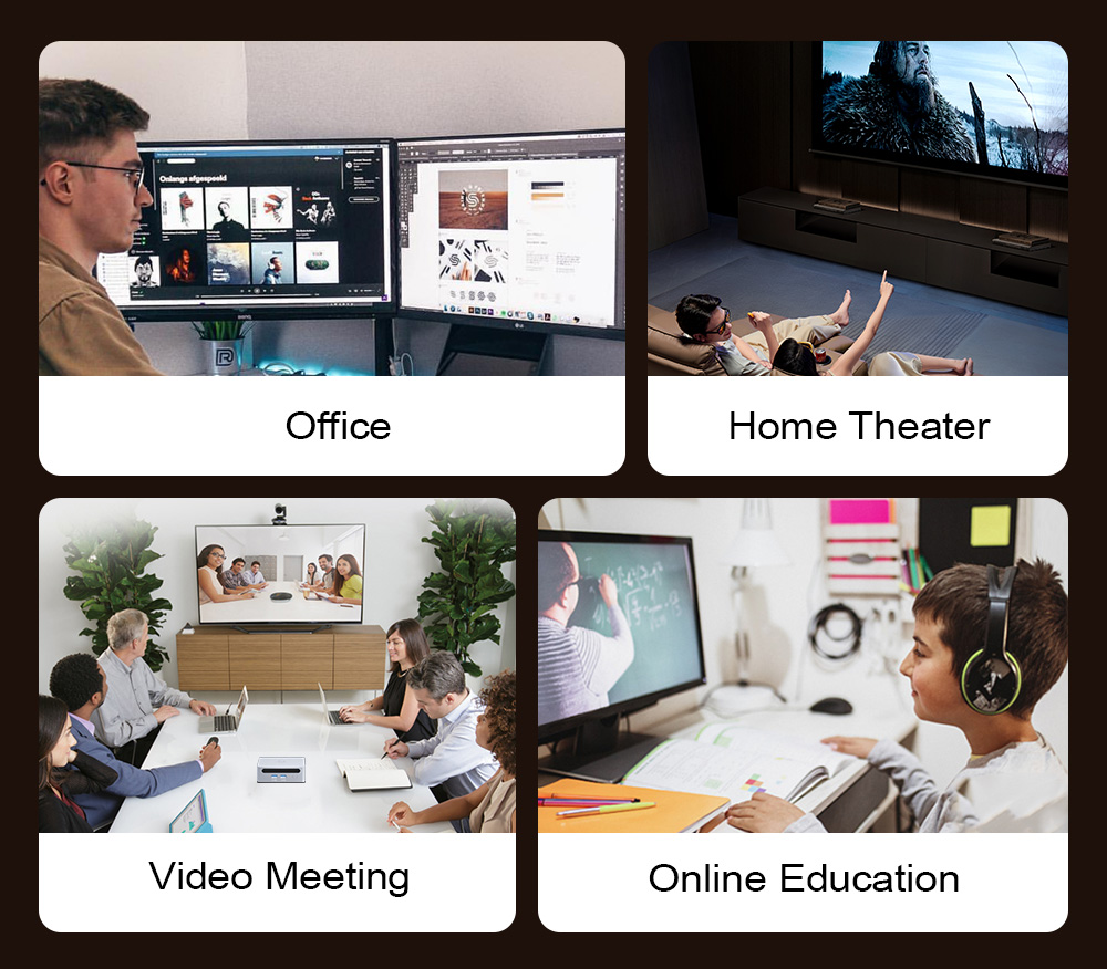 Ninkear N4 Mini PC AMD Ryzen 7 4800U 16+512GB