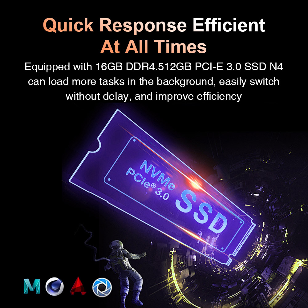 Ninkear N4 Mini PC AMD Ryzen 7 4800U 16+512GB