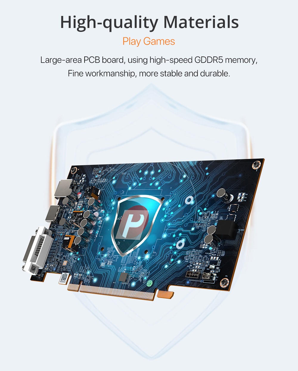 PELADN RX550 4GB Graphics Card