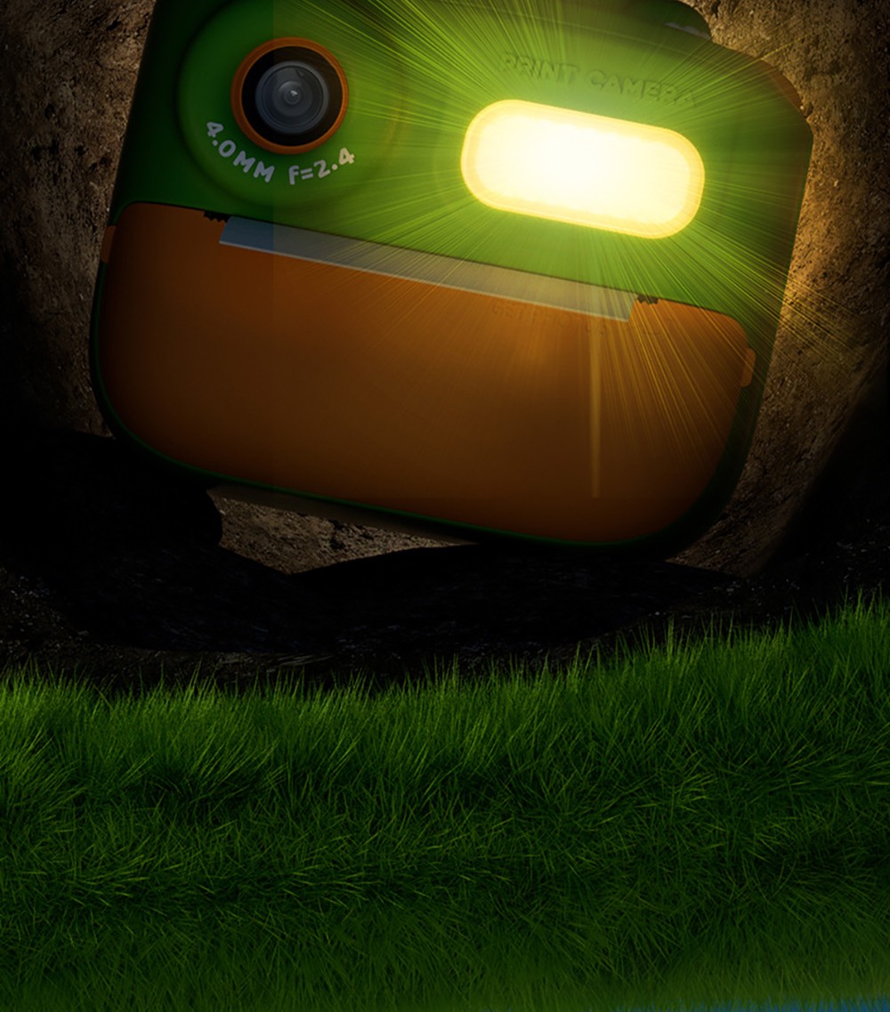 WOWKIDS K64 Kids Instant Print Camera Pink Rabbit