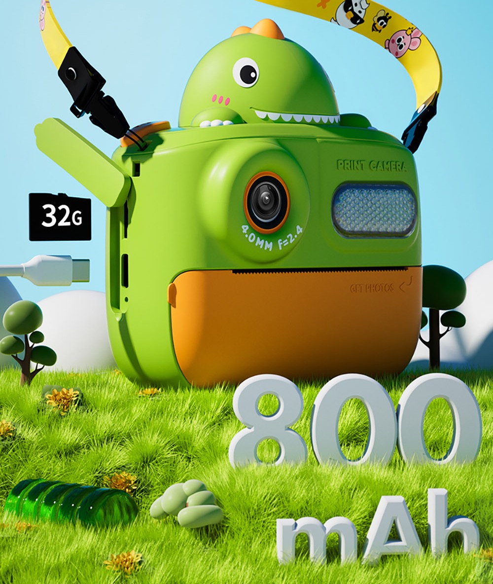 WOWKIDS K64 Kids Instant Print Camera Pink Rabbit