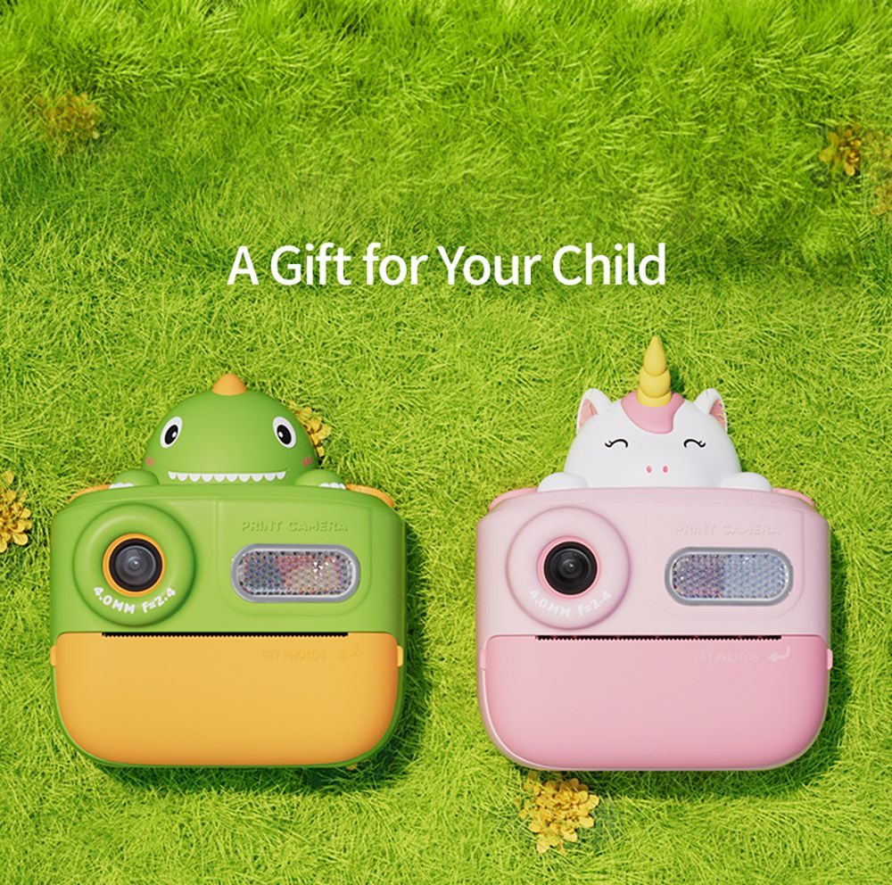 WOWKIDS K64 Kids Instant Print Camera Pink Rabbit