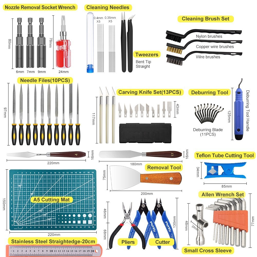 73Pcs Mintion 3D Printer Tool Kit