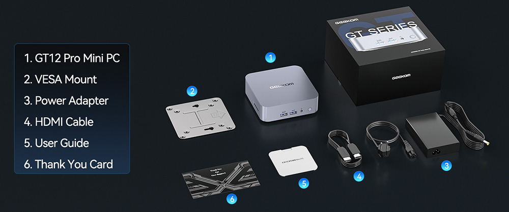 GEEKOM GT12 Pro i7-12650H Mini PC 32GB+1TB
