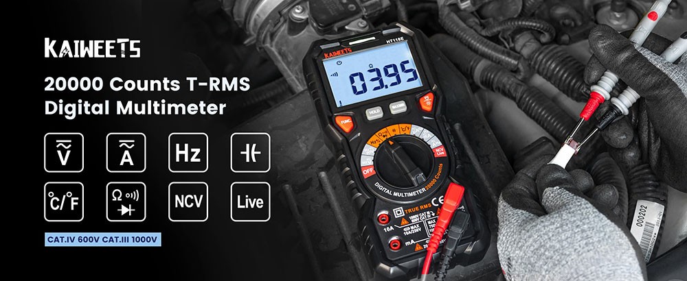 KAIWEETS HT118E Digital AC/DC Multimeter