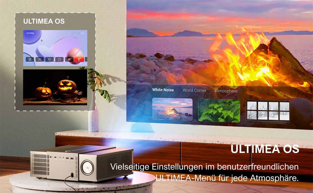 Ultimea Apollo P60 Beamer Projektor 900 ANSI