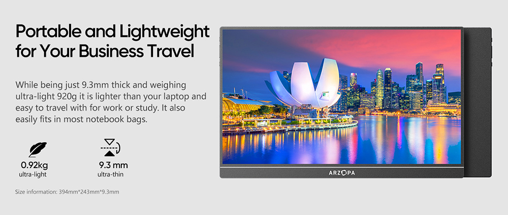 ARZOPA A1M 17.3-inch Portable Monitor