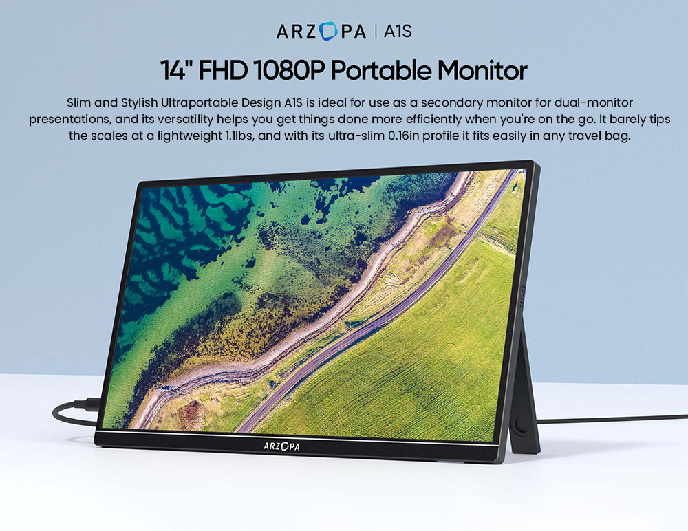 ARZOPA A1S 14-inch Portable Monitor