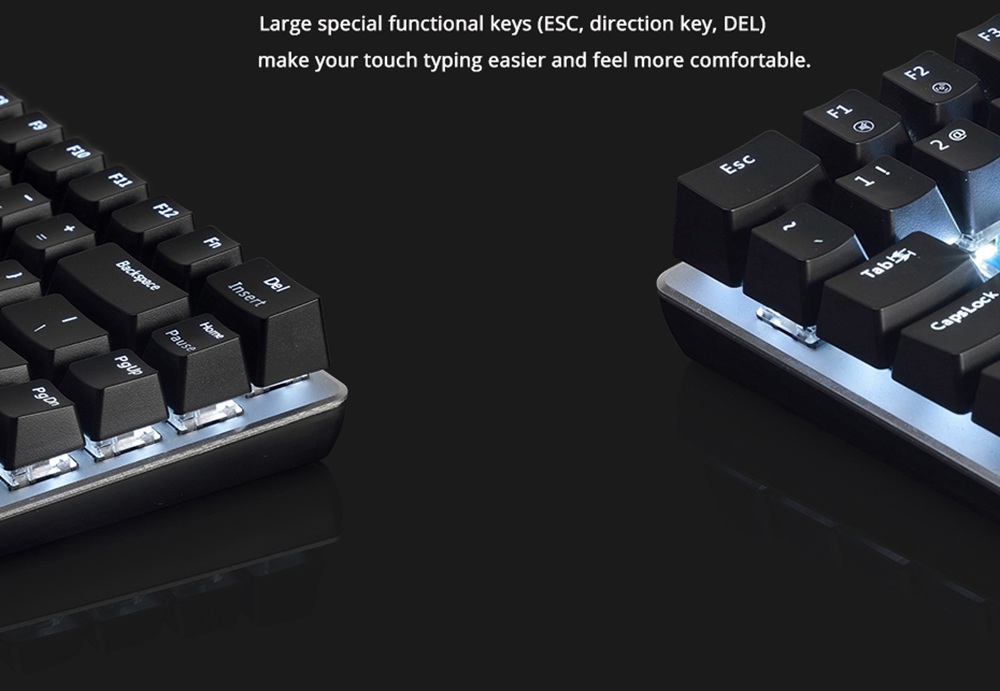 Refurbished Ajazz AK33 Ergonomic Mechanical Keyboard Black