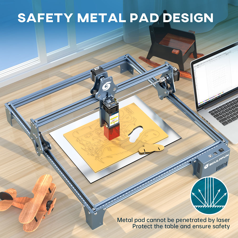 SCULPFUN S9 Pro 10W Dual Laser Engraver UK Plug