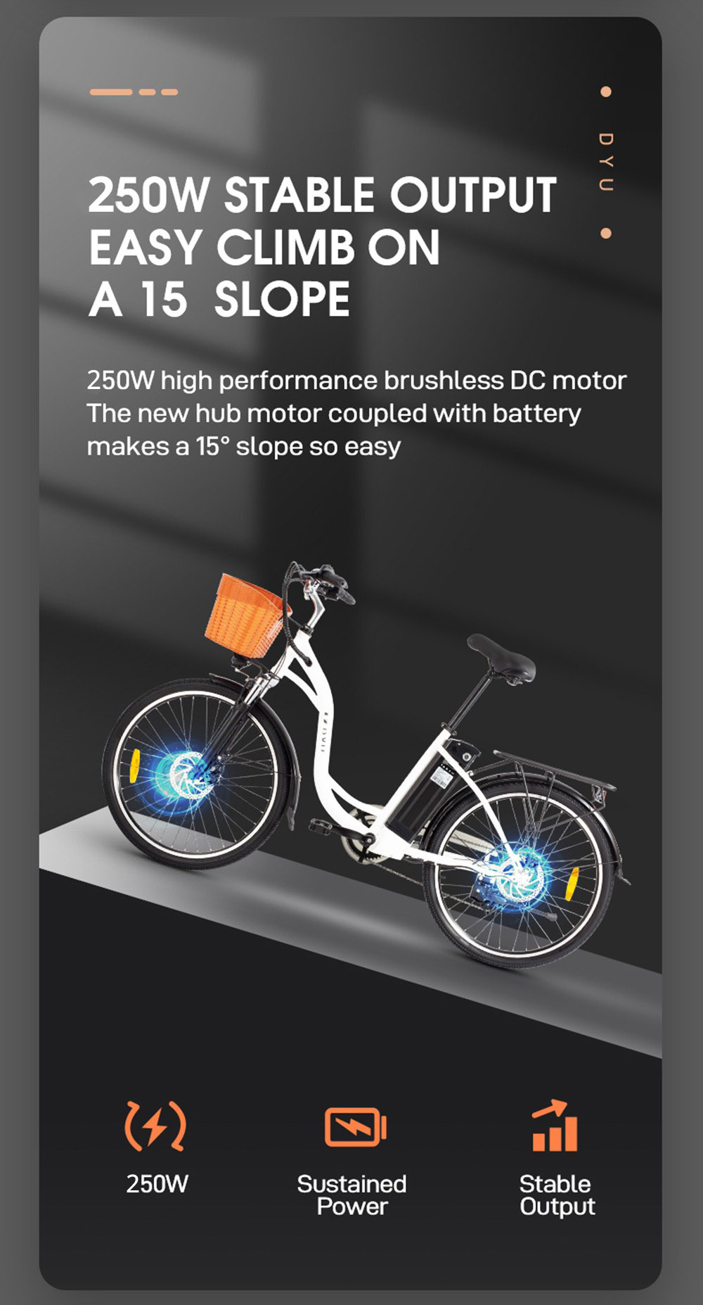 DYU C6 Electric Bicycle | Europe