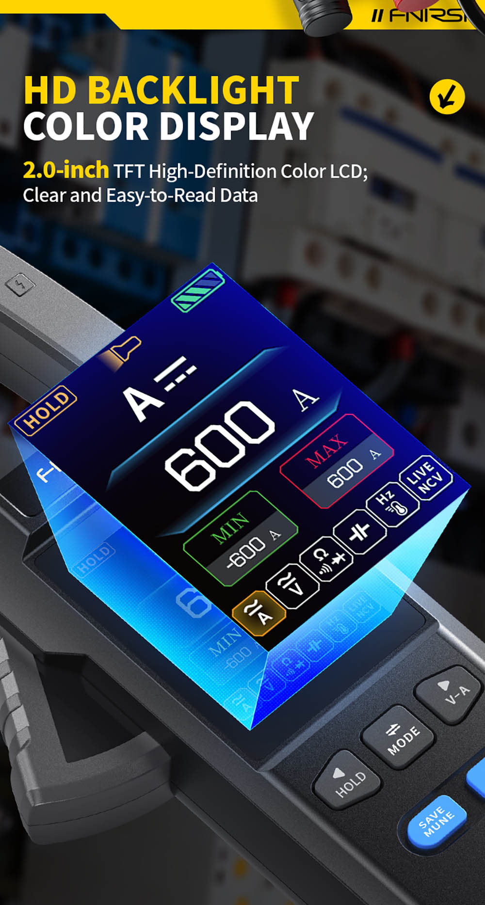 FNIRSI DMC-100 Digital Clamp Multimeter