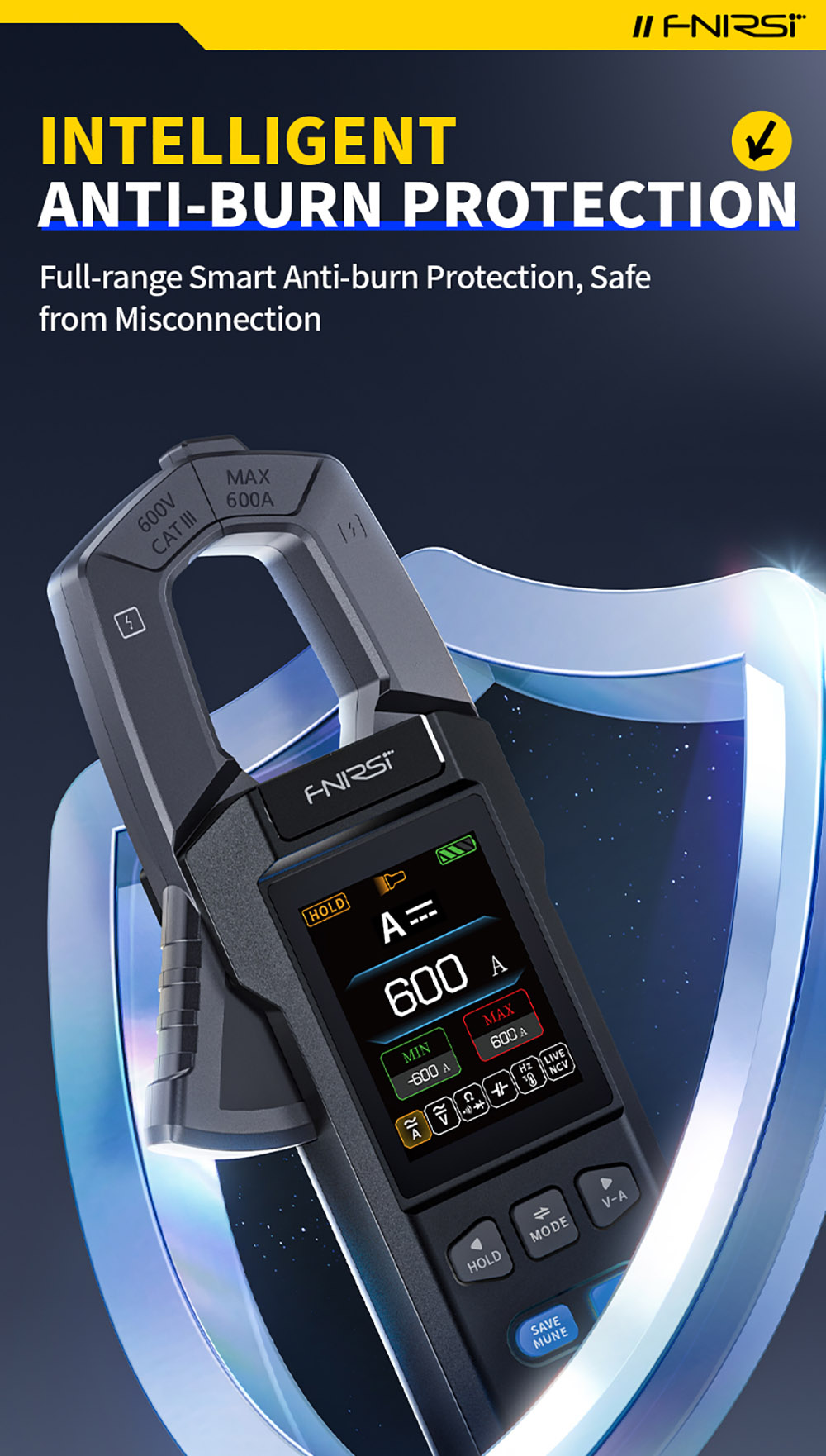 FNIRSI DMC-100 Digital Clamp Multimeter