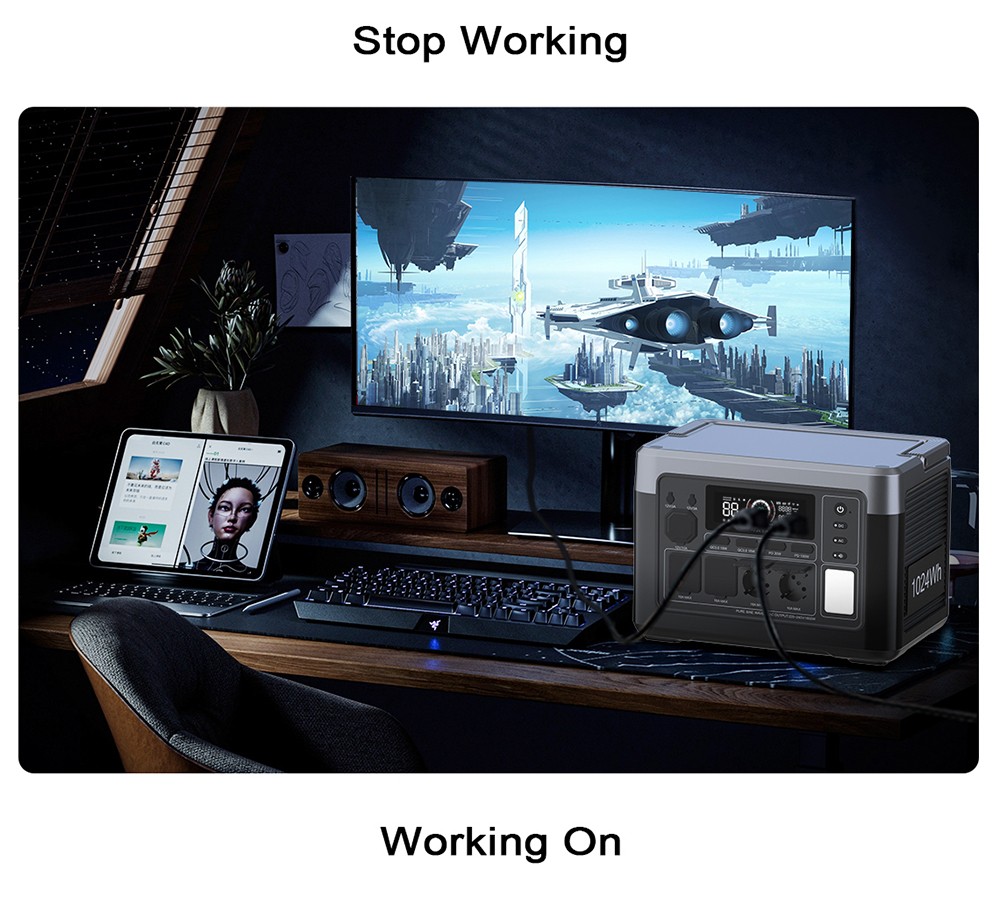 OUKITEL P1000 PLUS Tragbares Kraftwerk 1800W 1024Wh | Europa