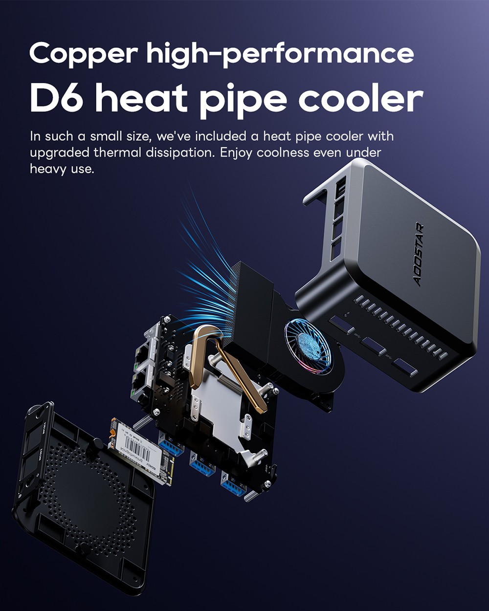 AOOSTAR N1 Pro Mini PC Intel N150 12GB+512GB EU Plug