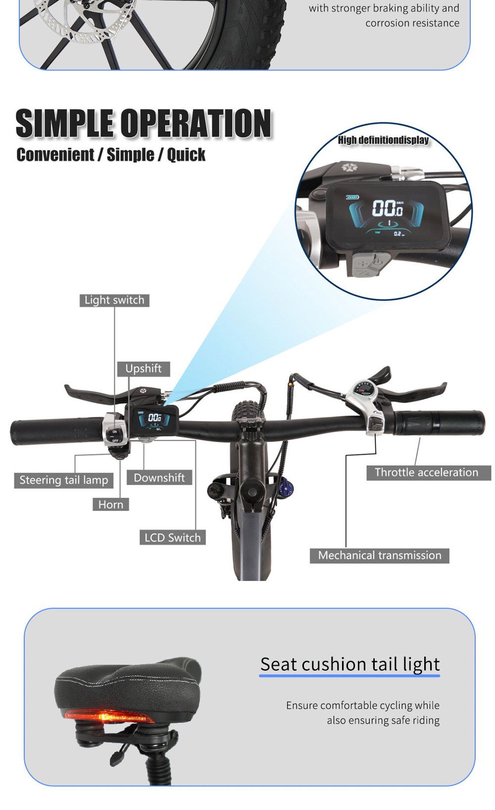 CMACEWHEEL T20 Electric Bike 750W Motor 48V 17Ah 45km/h Speed