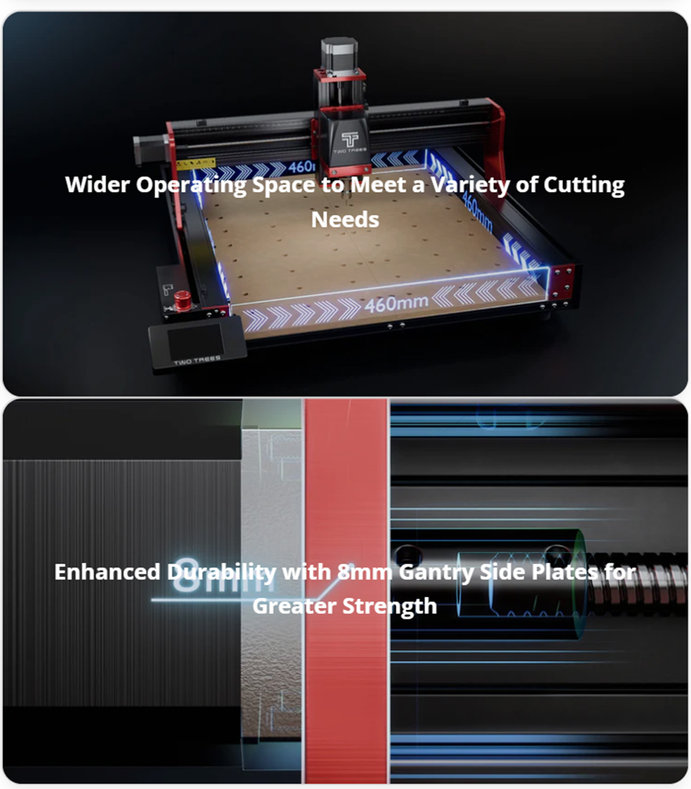 TWO TREES TTC450 Pro CNC Router Machine | Europe