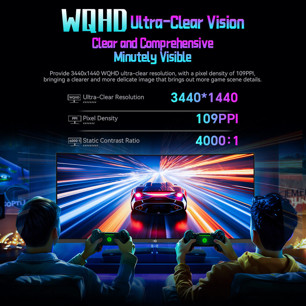 TITAN ARMY C34A1R 1500R 21:9 VA WQHD 165Hz Gaming Monitor