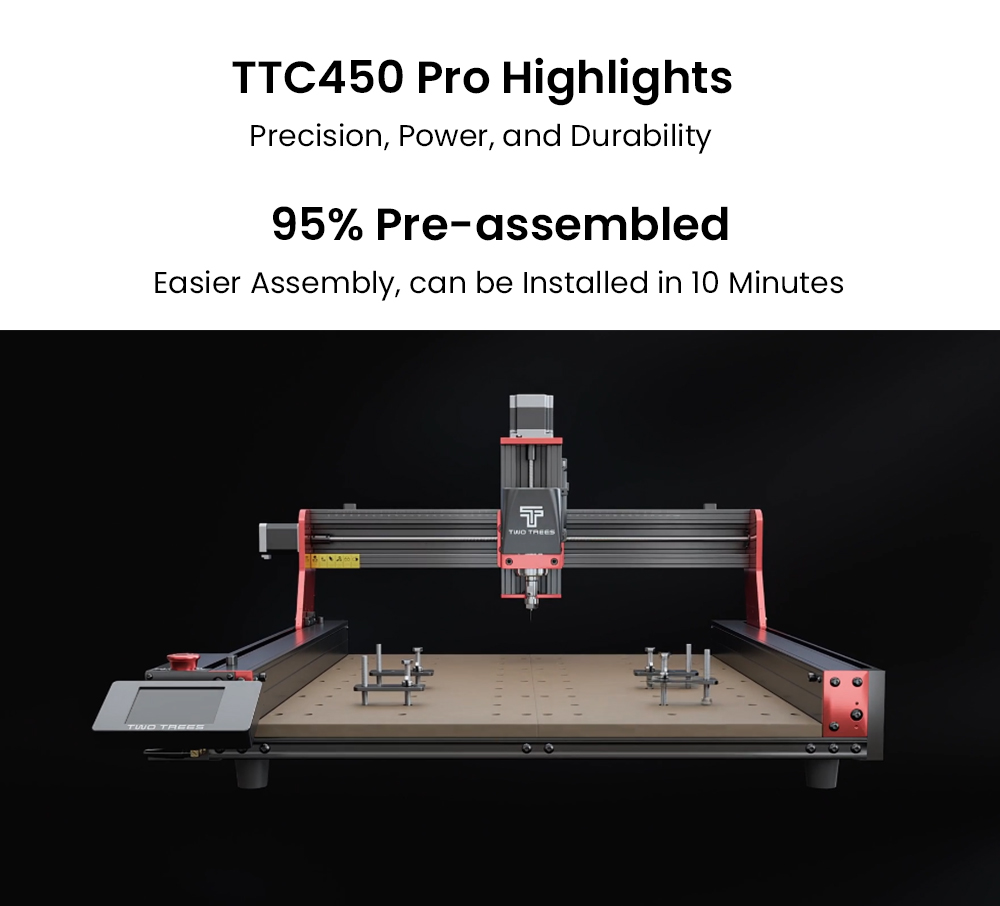 TWO TREES TTC450 Pro CNC Router Machine | Europe