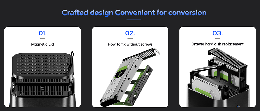 AOOSTAR R7 NAS Mini PC 16GB 512GB Grey EU Plug