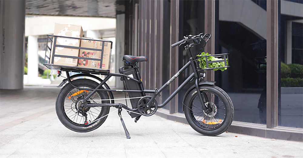 GOGOBEST GF200 Cargo E-Bike with 500W Motor & Rack