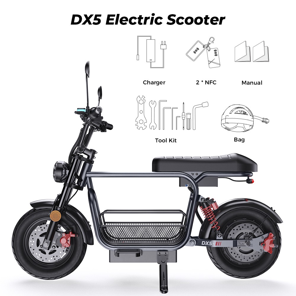 iScooter DX5 Electric Scooter 1500W 48V 15.6Ah