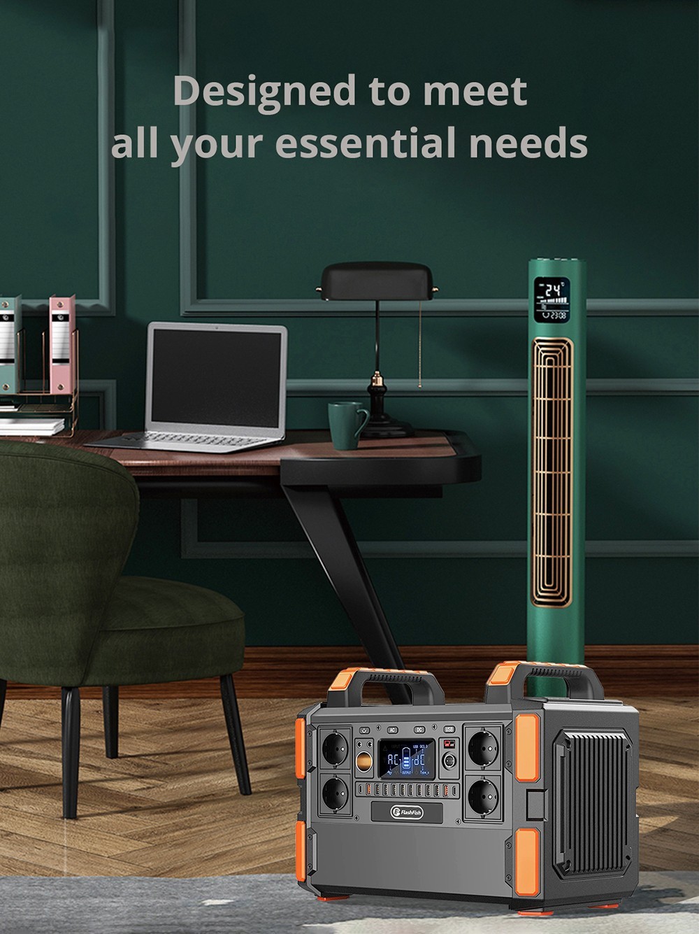 Tragbares Kraftwerk Flashfish F132 1000 W 1041,6 Wh