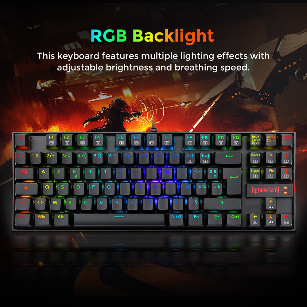 Redragon K552RGB-1 Mechanical Keyboard FR Layout Black | Poland