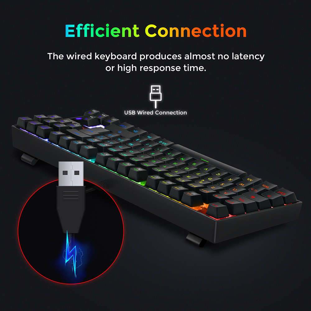 Redragon K552RGB-1 Mechanical Keyboard FR Layout Black | Poland