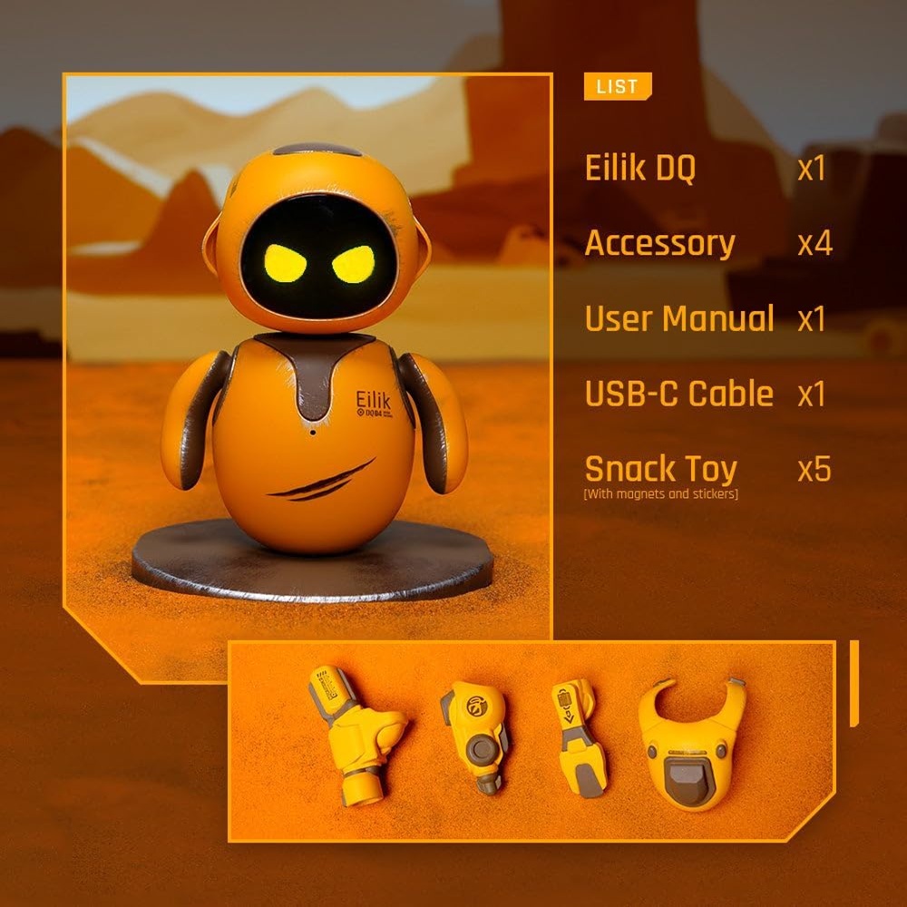 Energize Lab Eilik DQ Little Companion Interactive Bot