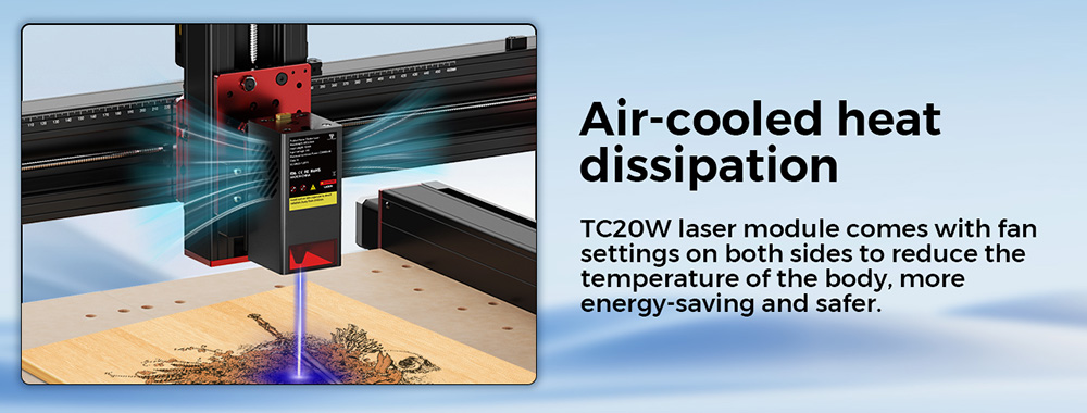 TWO TREES TC20W 20W Module laser pour Machine de Gravure CNC TTC450 Pro ...